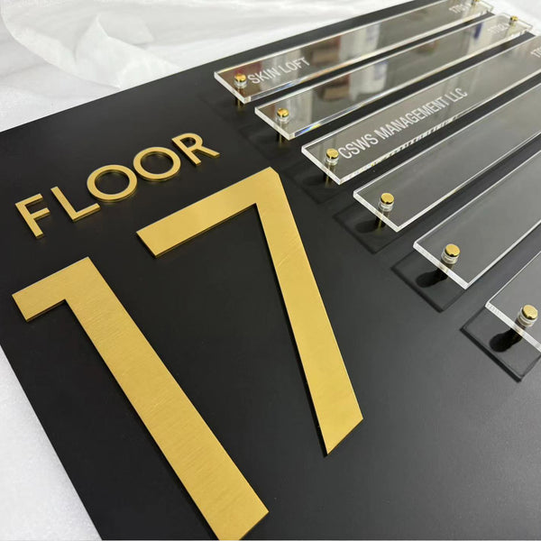 Personalized Acrylic Plaque Sign Wall Mounted Directional Signs Custom ...