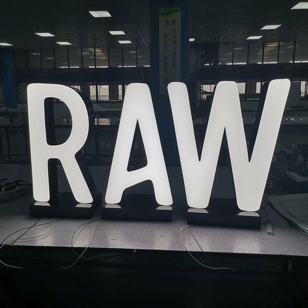 Custom Outdoor 3d Led Channel Letters Sign Giant Large Free Standing F ...