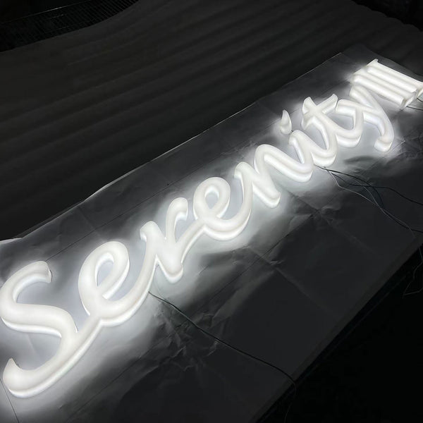 Company Name Sign Personalized Illuminated Acrylic Sign Indoor Led Ful ...