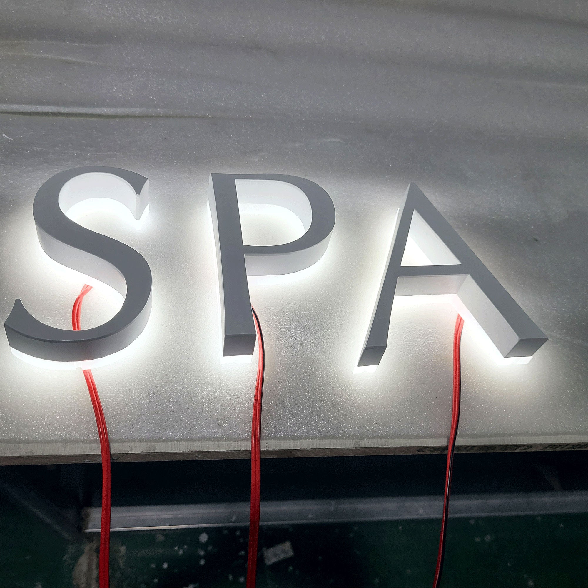 Custom Led Business Sign Back Lighted Advertising Channel Letters Coma ...