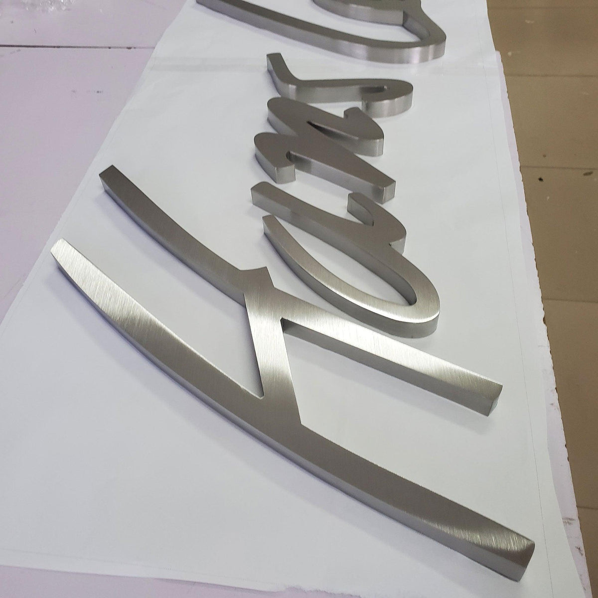 Stainless Steel Channel Letters Factory Price Non-illuminated 3D Laser ...