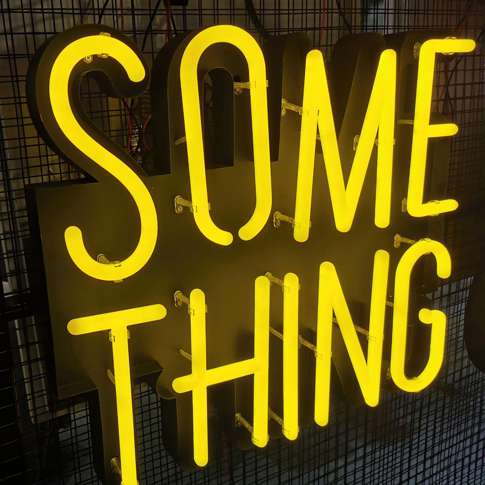 LED 3d logo custom signage luminous acrylic faux neon letters wall led ...