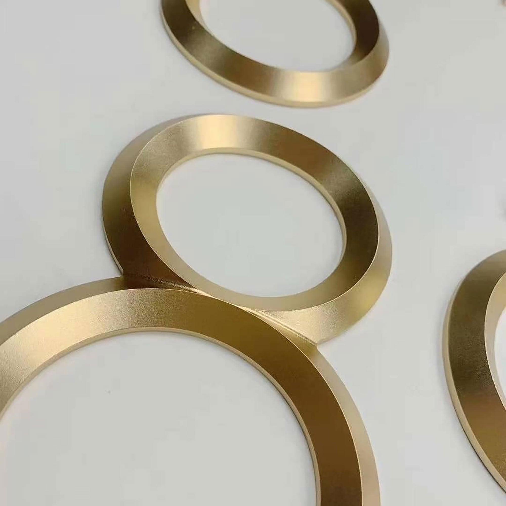 Business sign gold 3d metal letters laser cut custom wall 3d logo sign ...