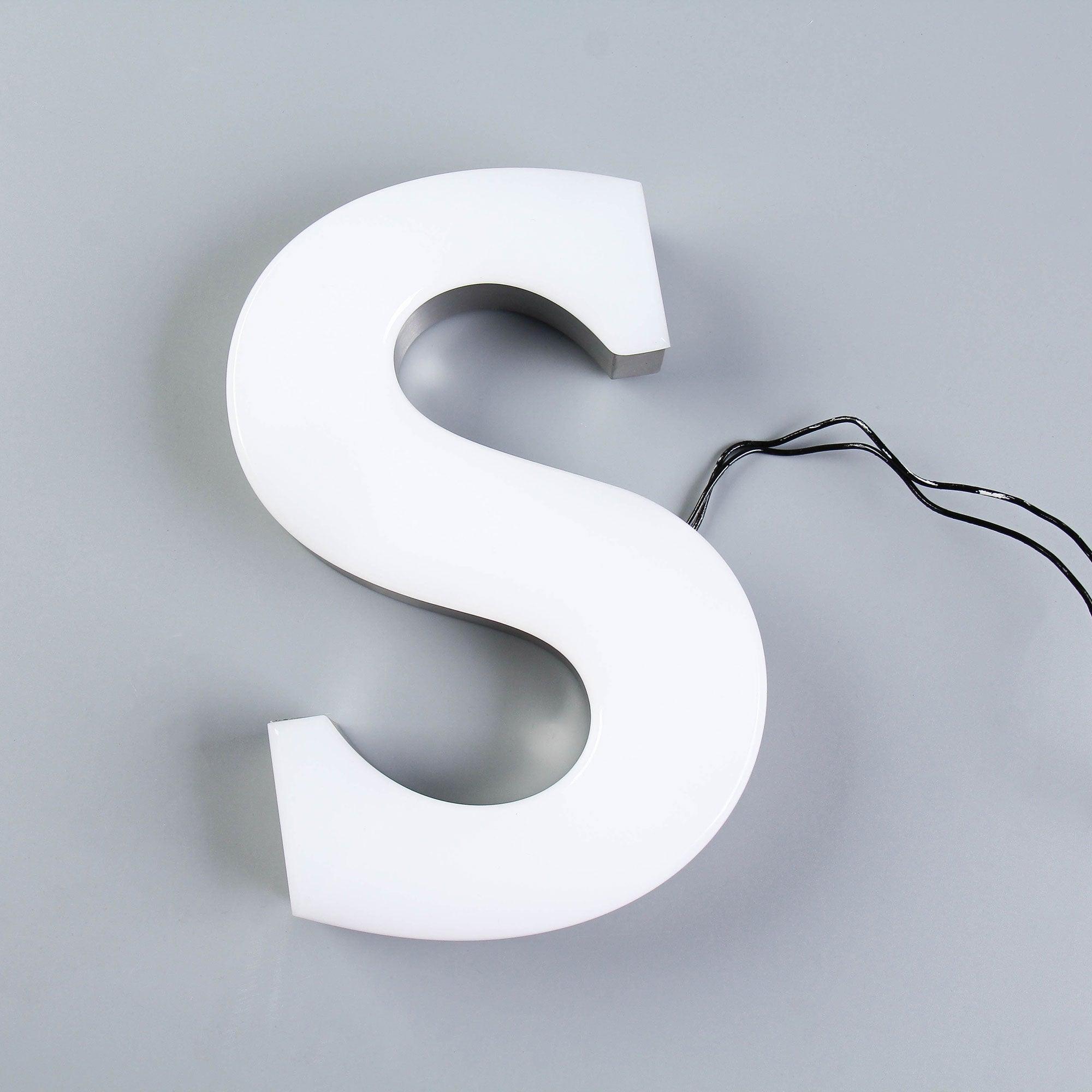 3D Frontlit LED Stainless Steel Channel Letters Sign Trimless Illumina ...