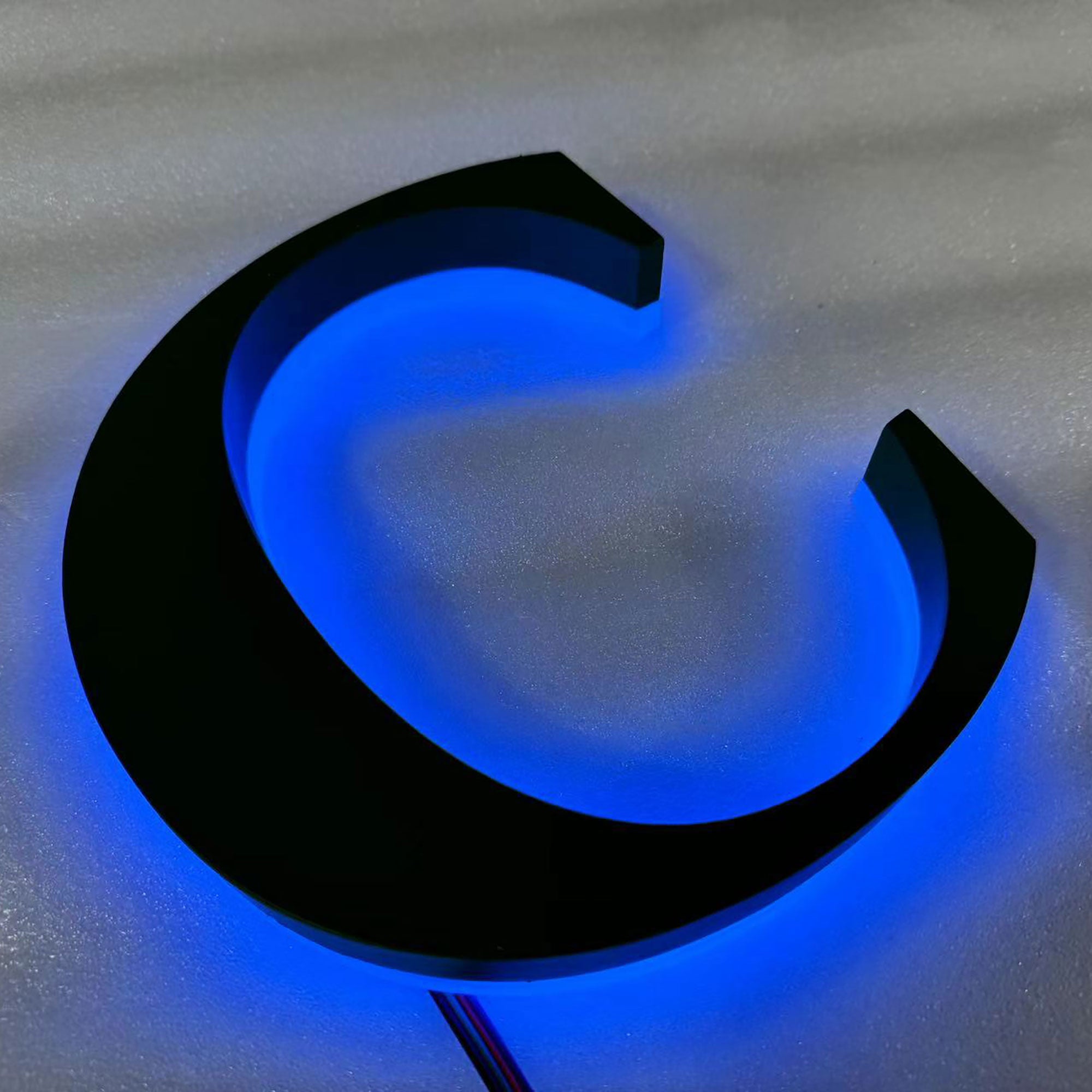 3D Metal Letters Signage RGB Led Color Changing Halolit Letters Shop F ...