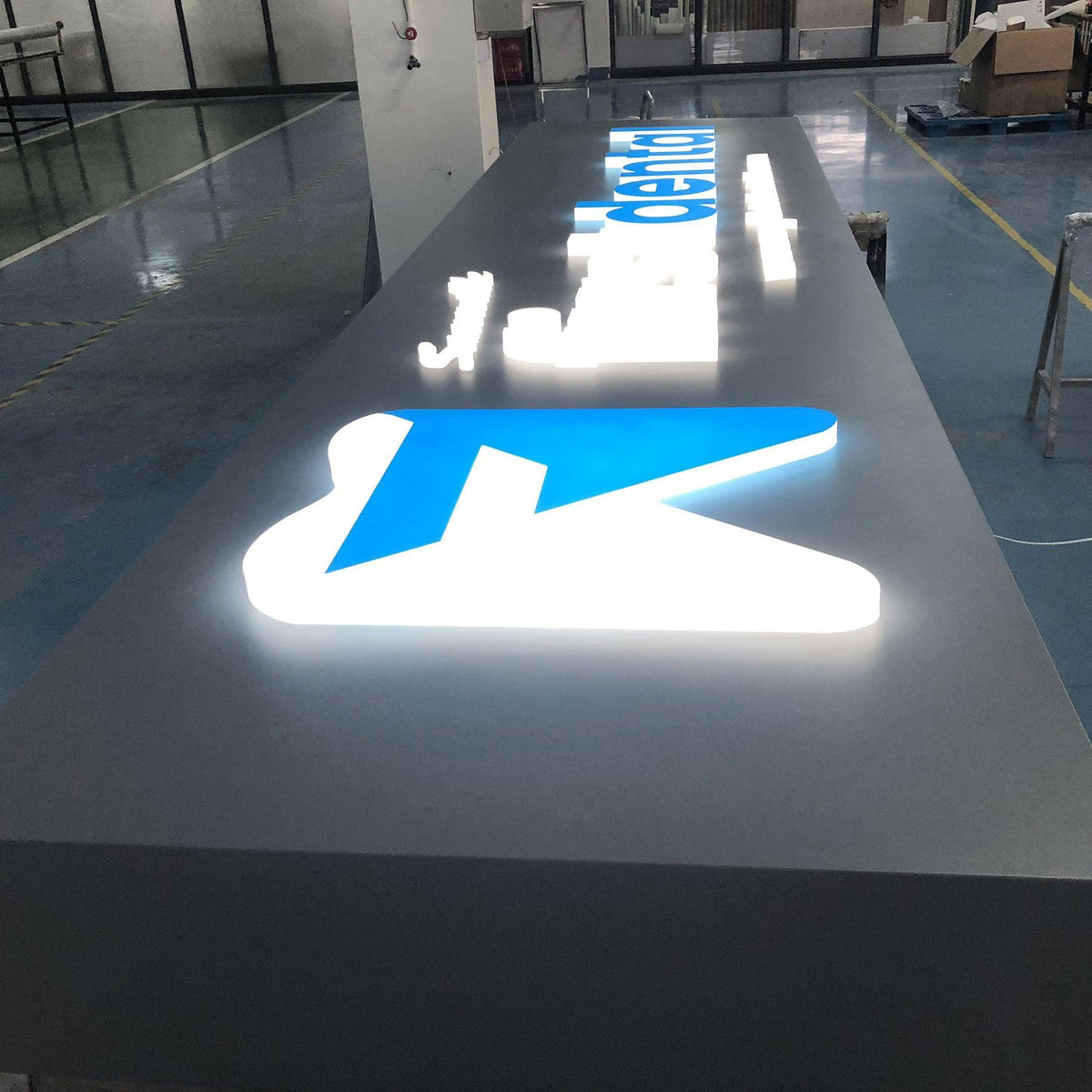 Business display custom led cabinet sign outdoor illuminated lightbox ...