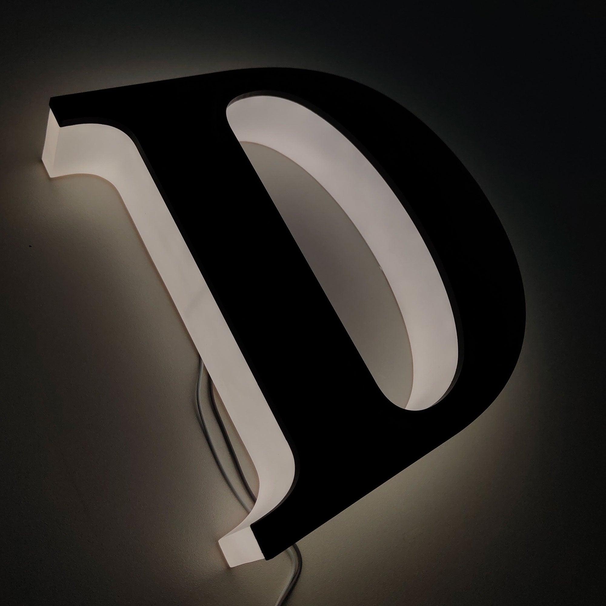 Customized signage backlit three dimensional led office sign reverse l ...