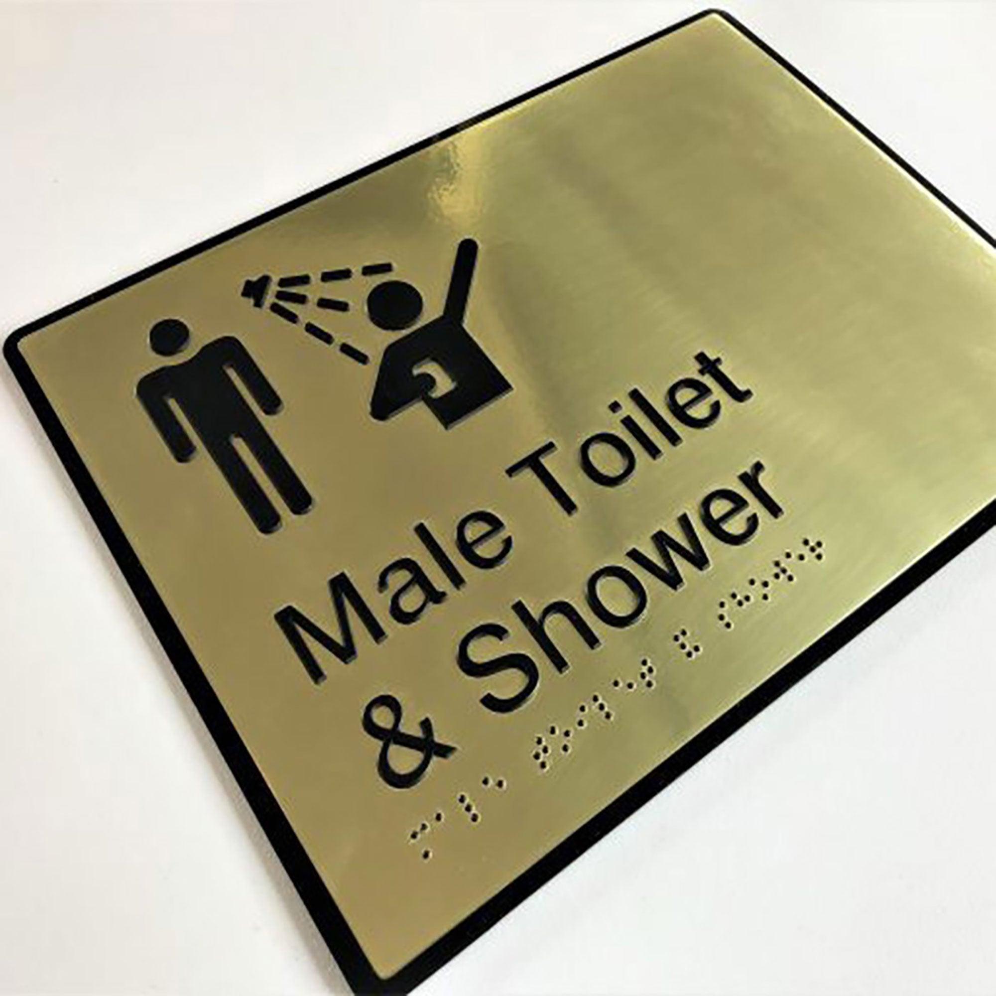 Indoor mall wayfinding stainless steel warning sign wall mounted brail ...