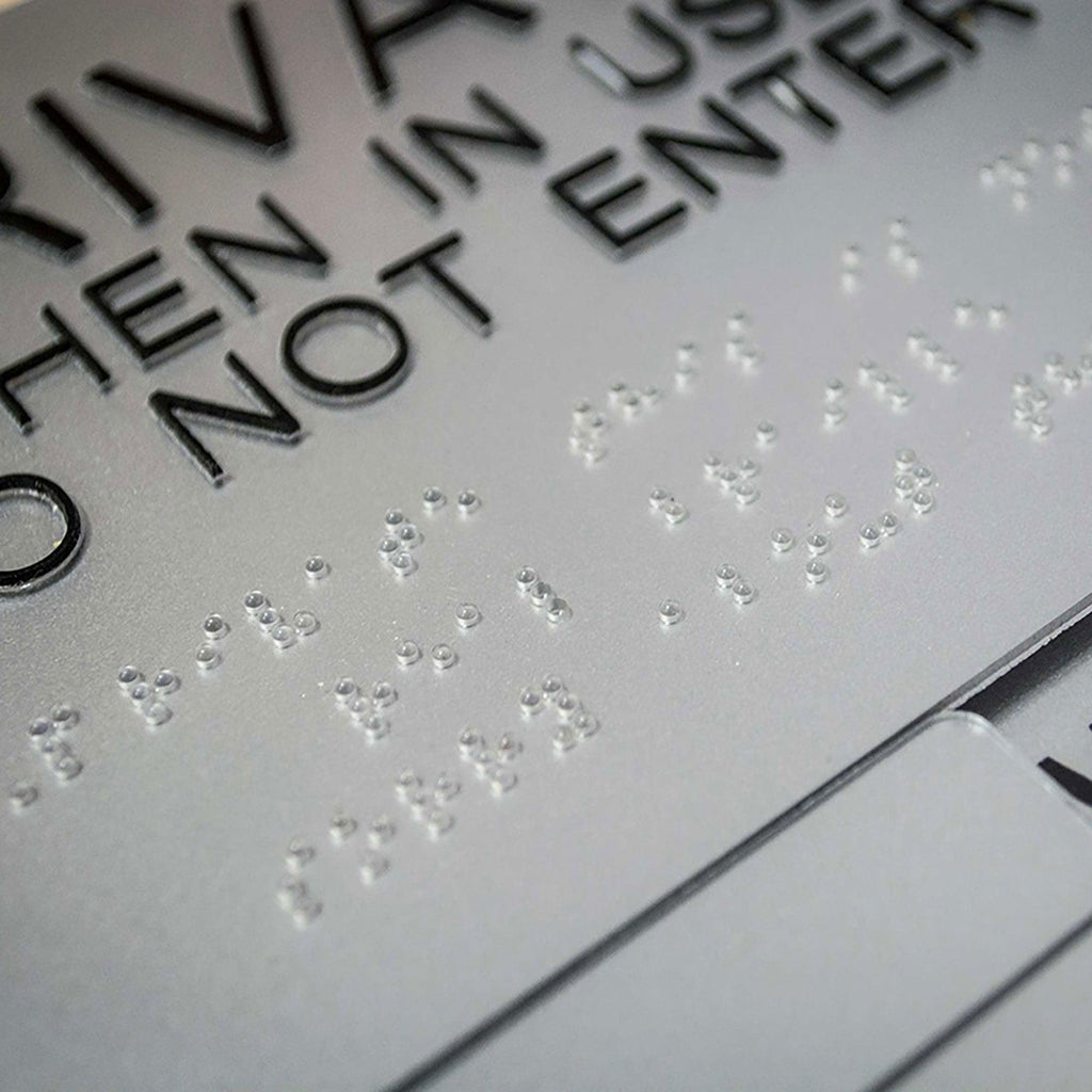 Indoor mall wayfinding stainless steel warning sign wall mounted brail ...