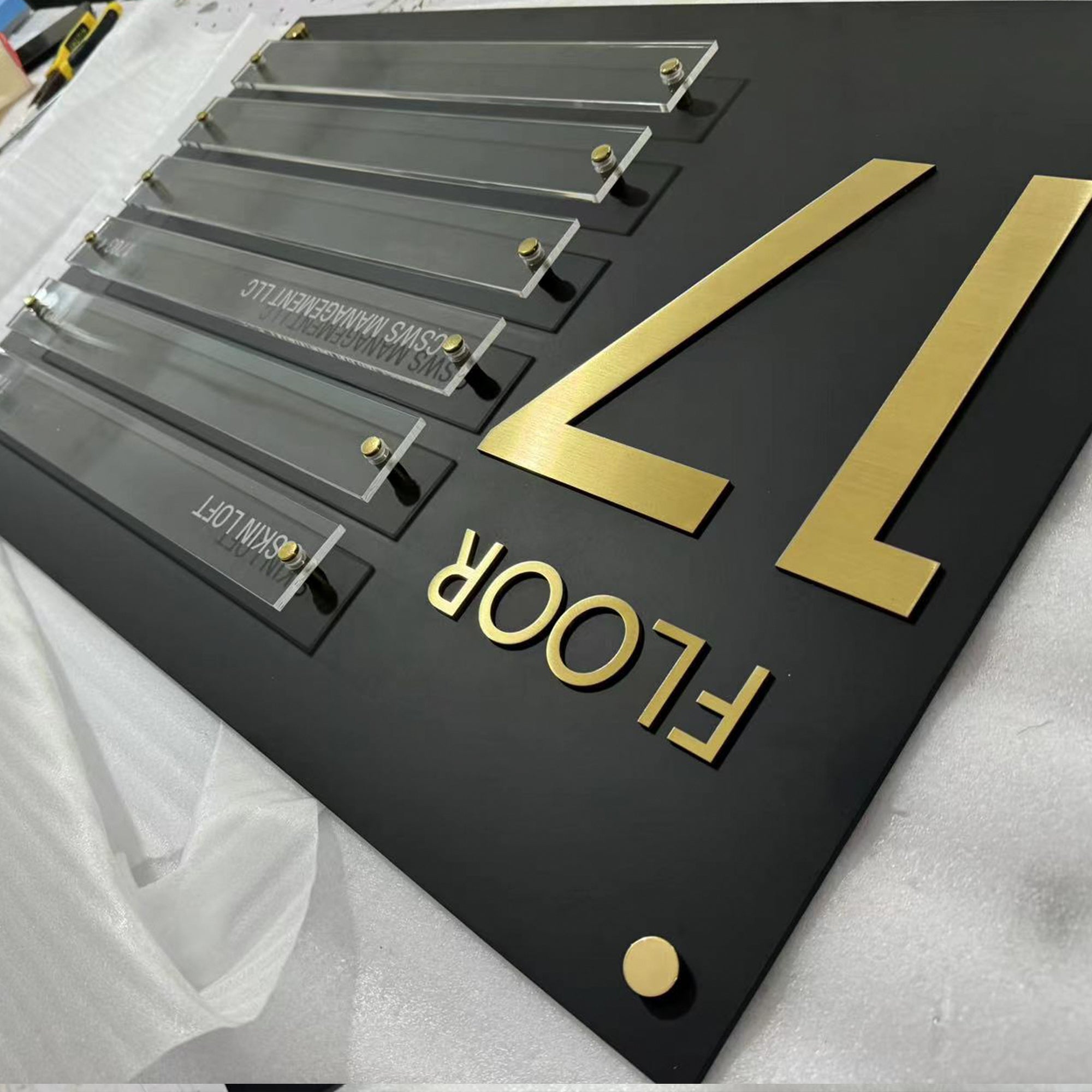 Personalized Acrylic Plaque Sign Wall Mounted Directional Signs Custom ...