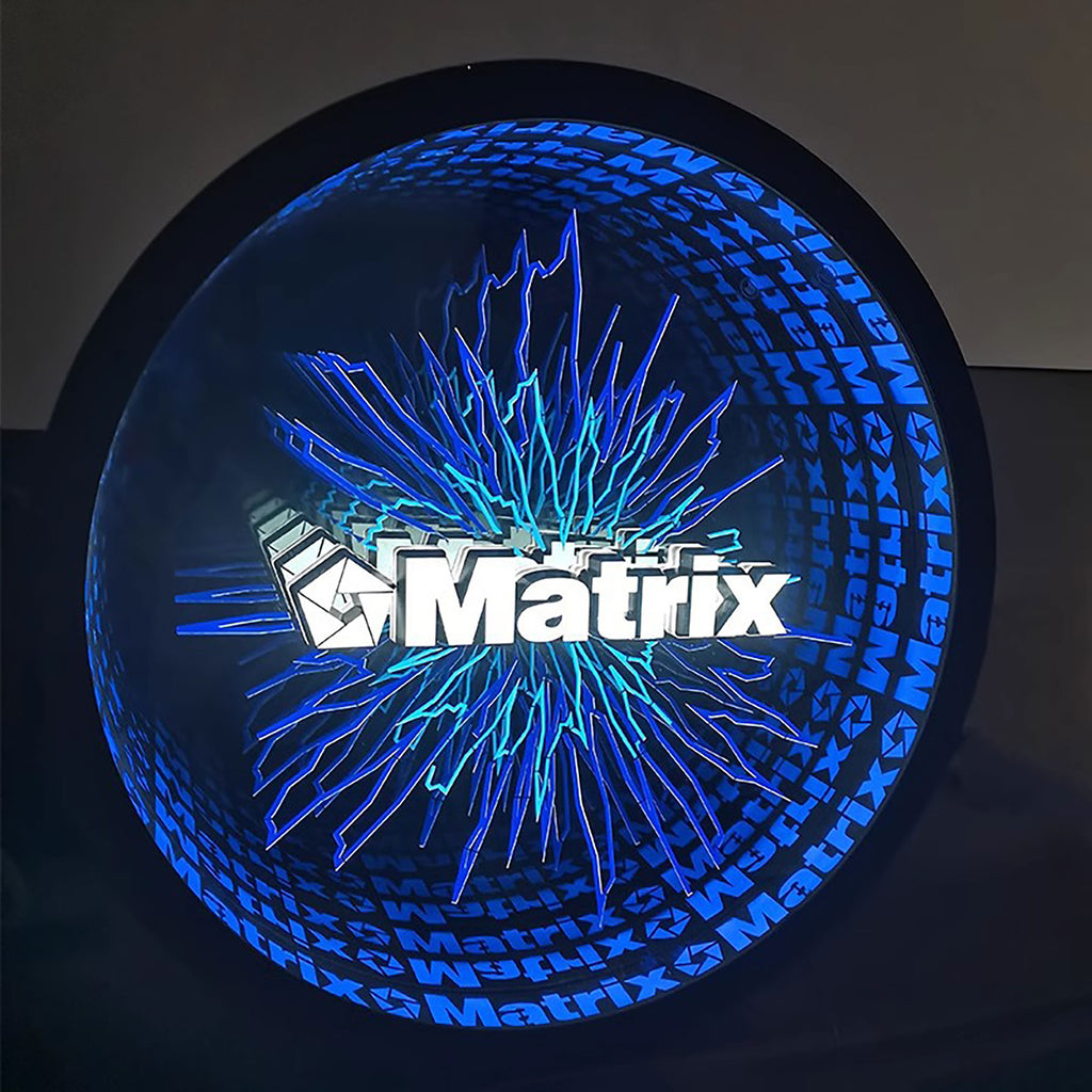 Custom Infinity Mirror Neon Sign Extended Effect Abyss Mirror for Stor ...