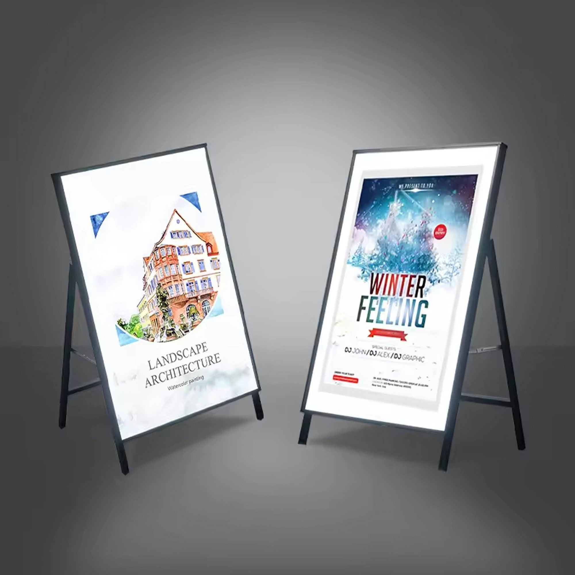 Custom led menu board lighting box led poster a1/a2/a3/a4 free standin ...